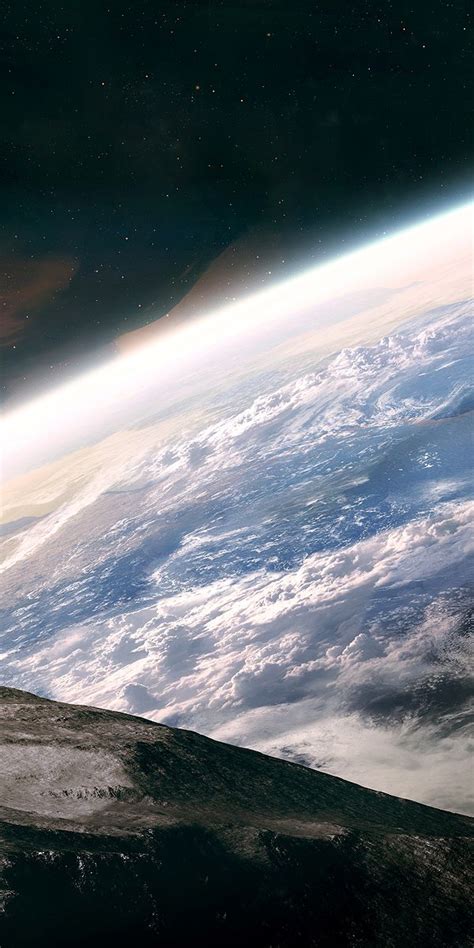 Завантажити шпалери на робочий стіл ПК Космос Місяць Туманність Планета Наукова Фантастика