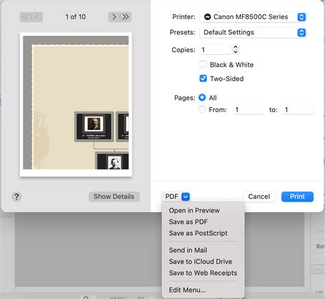 Mac Export A Tree Chart Heredis Help Knowledgebase