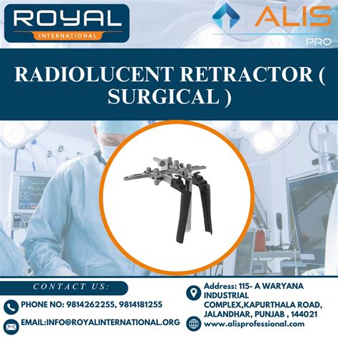 Radiolucent Retractor Surgical At Best Price In Jalandhar Royal
