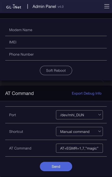 GL X Spitz AX IMEI Questions G LTE G NR USB Modems GL INet