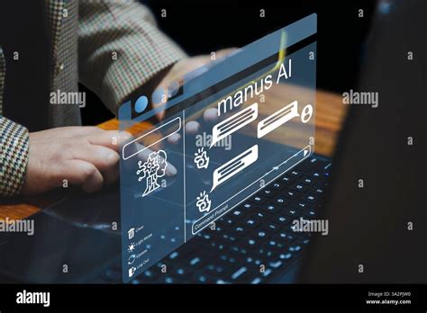 A Person Interacts With The Manus Ai Chatbot On A Digital Interface A Person Interacts With The Manus Ai Chatbot On A Digital Interface