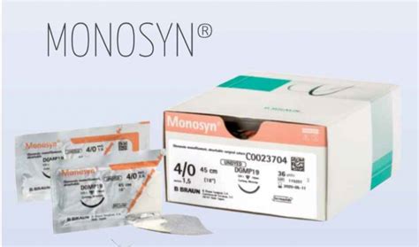 Fil De Suture Mono Filament Monosyn Résorbable Praxis Instruments