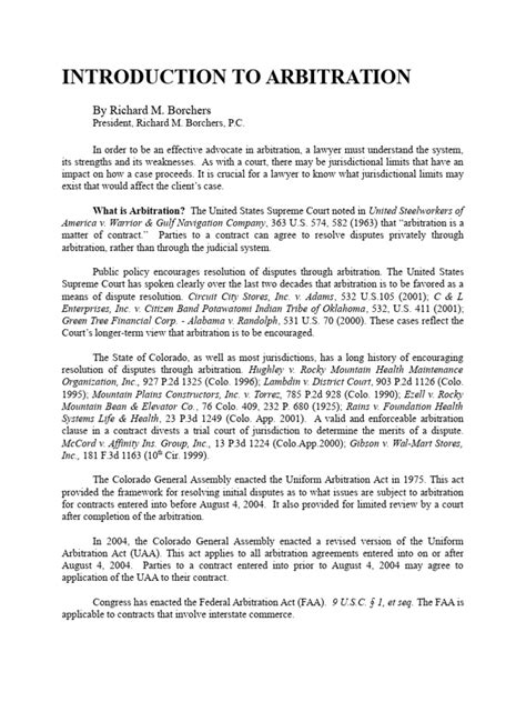 Arbitration Pdf Arbitration Arbitration Clause