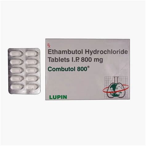 Lupin Ethambutol Hydrochloride Tablet Combutol 400mg 30x10 Tablets At