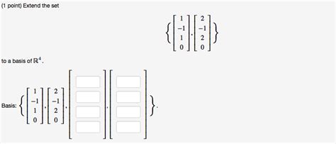 Solved 1 Point Find A Basis For The Solution Space Of The Chegg Com