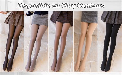 Sfit Collant Polaire Femme Chaud Jambes Minceur Collants Dhiver