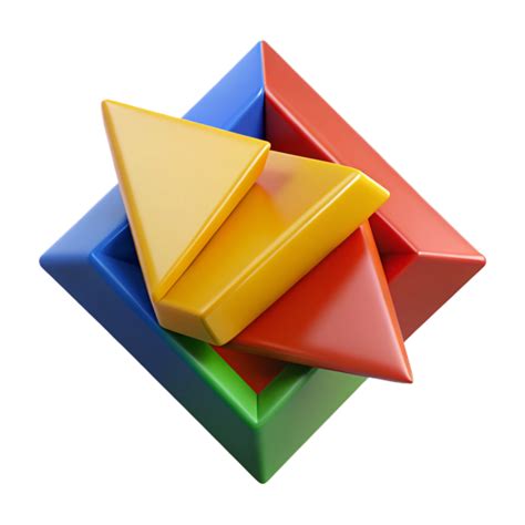 Glorious Inspired A Dynamic Composition Of Intersecting Planes In Vibrant Primary Colors