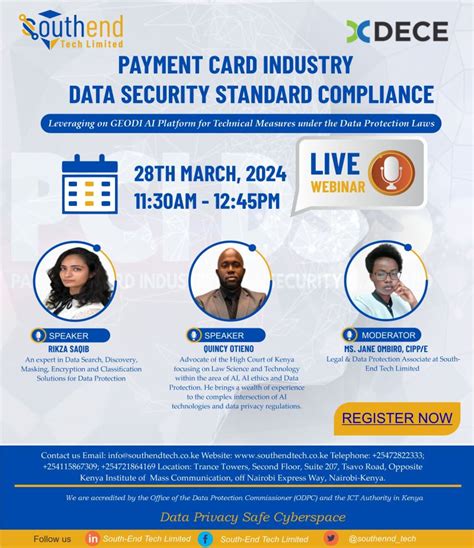 South End Tech Limited On Linkedin Pci Dataprotection Cybersecurity Webinaralert