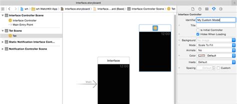 Ios Apple Watch Storyboard Unsupported Configuration Interface Controller Is Unreachable
