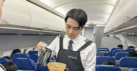 기내서 바리스타 커피를 에어부산 특화 서비스 재개