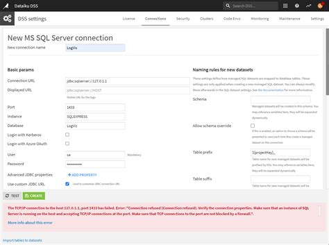 Connecting Sql Server To Dataiku Installed On Wsl2 — Dataiku Community