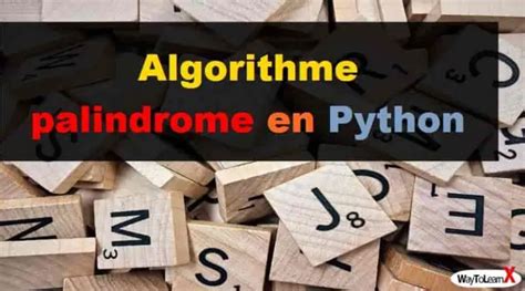 Algorithme Palindrome En Python Waytolearnx