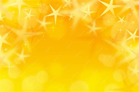 Fondo De Estrellas Amarillo En Gradiente Vector Gratis