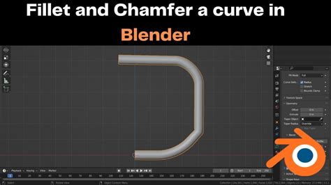 Fillet And Chamfer A Curve In Blender Youtube