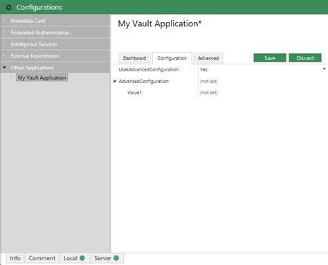 Showing And Hiding Configuration Options