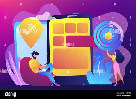 Progressive Web App Concept Vector Illustration Stock Vector Image Art Alamy