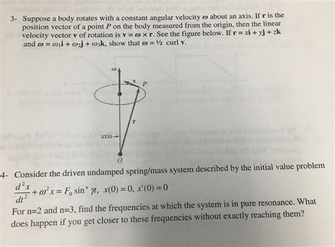 Solved Suppose A Body Rotates With A Constant Angular Chegg
