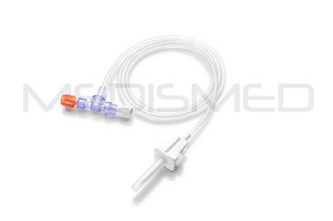 Transfer Set With Dual Valve Connector And New Long Spike Disposable