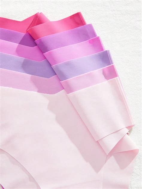 Shein Eraneu 12 Pièces Culottes Simples à Taille Basse En V Pour Femmes