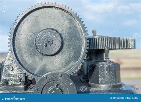 Interlocking Gears As A Technical Detail And Symbol For Teamwork Stock