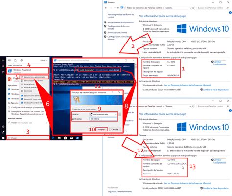 Pantallazos Es Windows PowerShell Agregar Un Equipo A Un Dominio De Active Directory De Forma