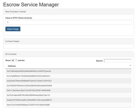smart contract escrow dapp seller view