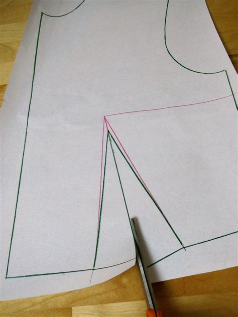Dart Manipulation How To Split Bodice Pattern The Fold Line