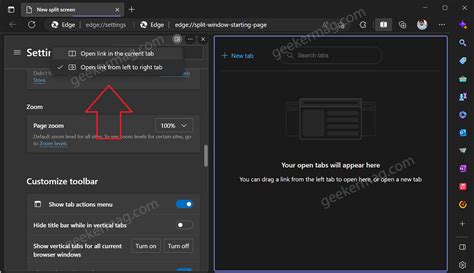 Enable Use Microsoft Edge Split Screen To Compare Two Tabs