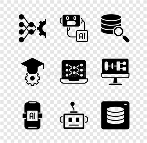Set Neural Network Artificial Intelligence Robot Server Ai Data