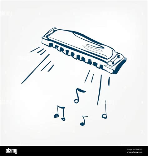 Blues Harmonica Stock Vector Images Alamy