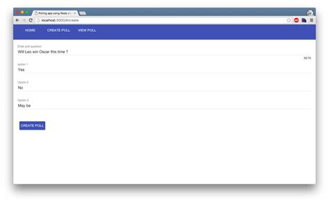 Building Real Time Polling App Using Rethinkdb And Nodejs