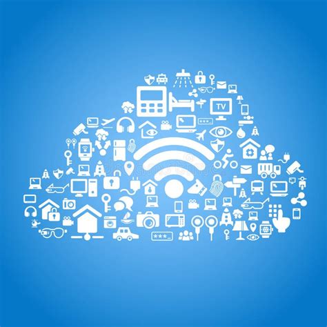 Internet Of Things Iot And Networking Concept For Connected Devices Stock Vector