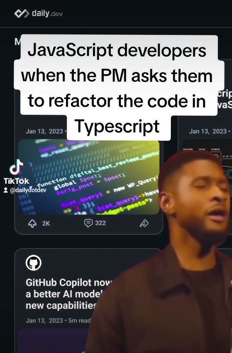 Javascript Developers Refactoring Code In Typescript Programming Youtube