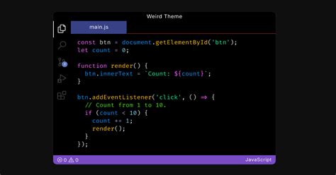 Weird Theme By Fossfreaks Vs Code Themes