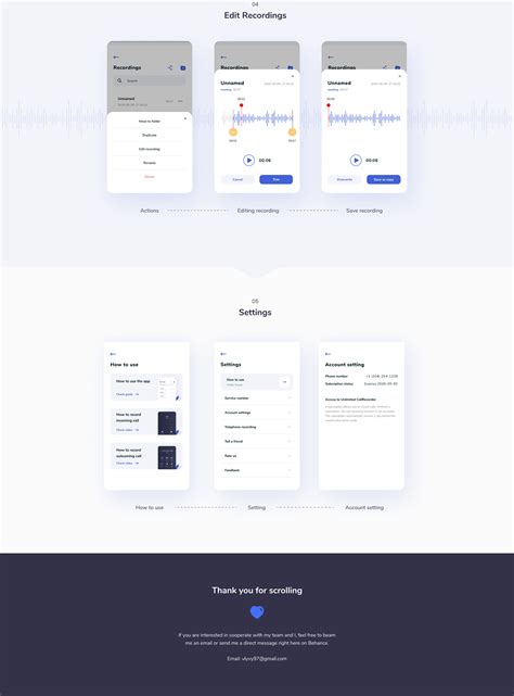 Call Recorder App UI Redesign On Behance