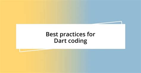 My Thoughts On Using Dart For Mobile Uk