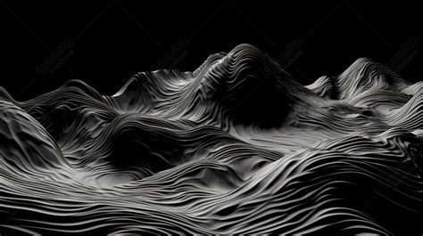 놀라운 3d 산 이미지 계층화된 흑백 물결선 배경 놀라 배경 물결 배경 하얀색 배경 이미지 Hd 놀라 물결 하얀색 배경 사진 무료 다운로드 Lovepik