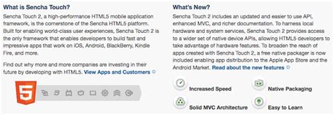 Sencha étend La Plate Forme Html5 Avec Le Lancement De Sencha Touch 2
