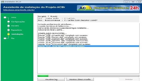Instalando O Acbr Nfe No Delphi 7