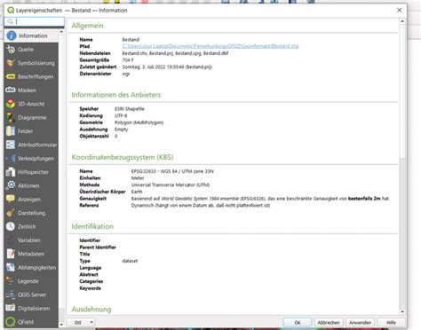 Layer Extent Empty Rqgis