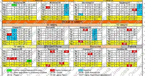 Календар вчителя на 2024 2025 навчальний рік Різне