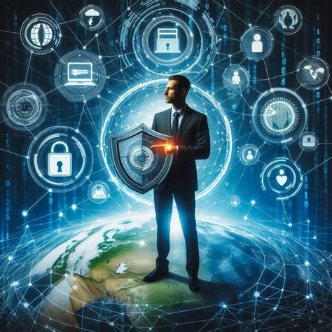 Premium Photo Computing And Network Concept Hacker Using Computer With Digital Business