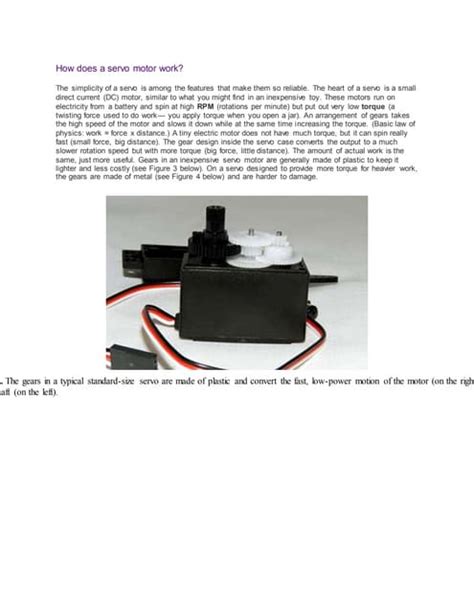 How Does A Servo Motor Work Docx