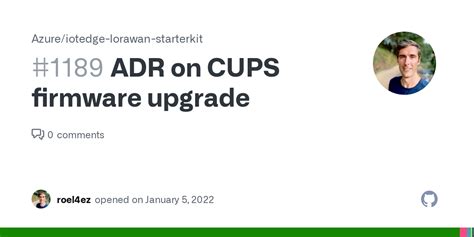 Adr On Cups Firmware Upgrade · Issue 1189 · Azureiotedge Lorawan Starterkit · Github