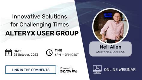 Alteryx Data Analytics Community Innovation Mercedesbenz Bart Smuga