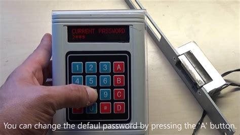 arduino password unlock door system youtube