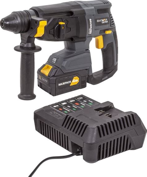 Accu Pneumatische Boorhamer V Brushless SDS Plus Incl Ah Accu Oplader Bol Com