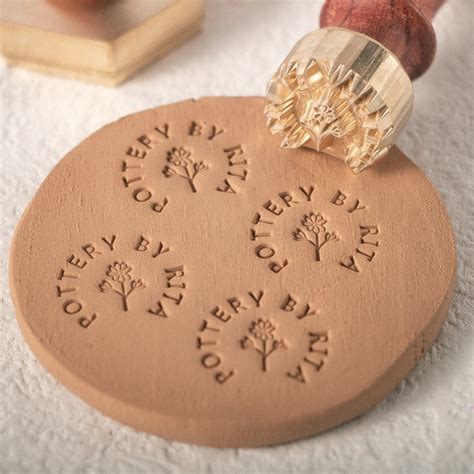 Personalized Clay Stamp Custom Pottery Stamp Ceramics Stamp Ts