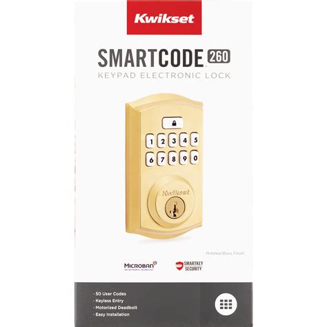 Kwikset Signature Series Traditional Smartcode Brass Electronic Deadbolt Do It Best