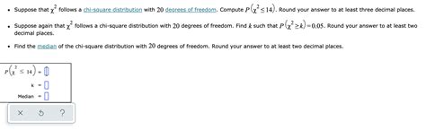 Solved Suppose That X Follows A Chi Square Distribution Chegg Com